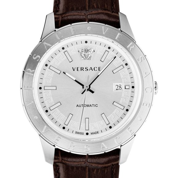 Versace | Accessories | Versace Mens White Face 42mm Watch | Poshmark